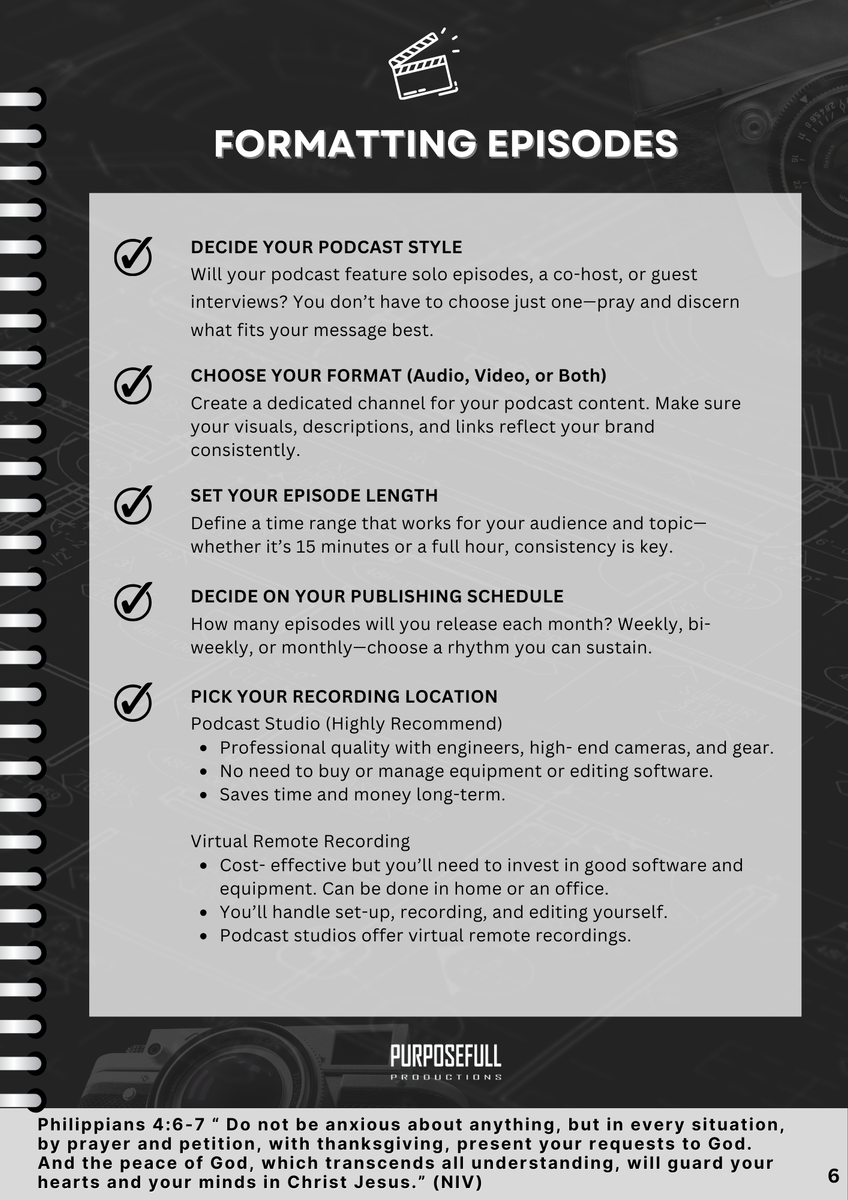 Podcast Planning Blueprint- Digital PDF – Purposefull Productions ...
